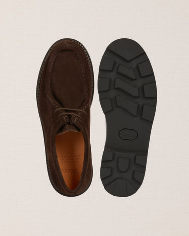 Authentic suede leather lace-up shoes, Made in Italy | Velasca