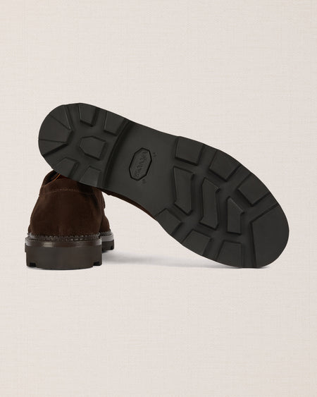 Authentic suede leather lace-up shoes, Made in Italy | Velasca