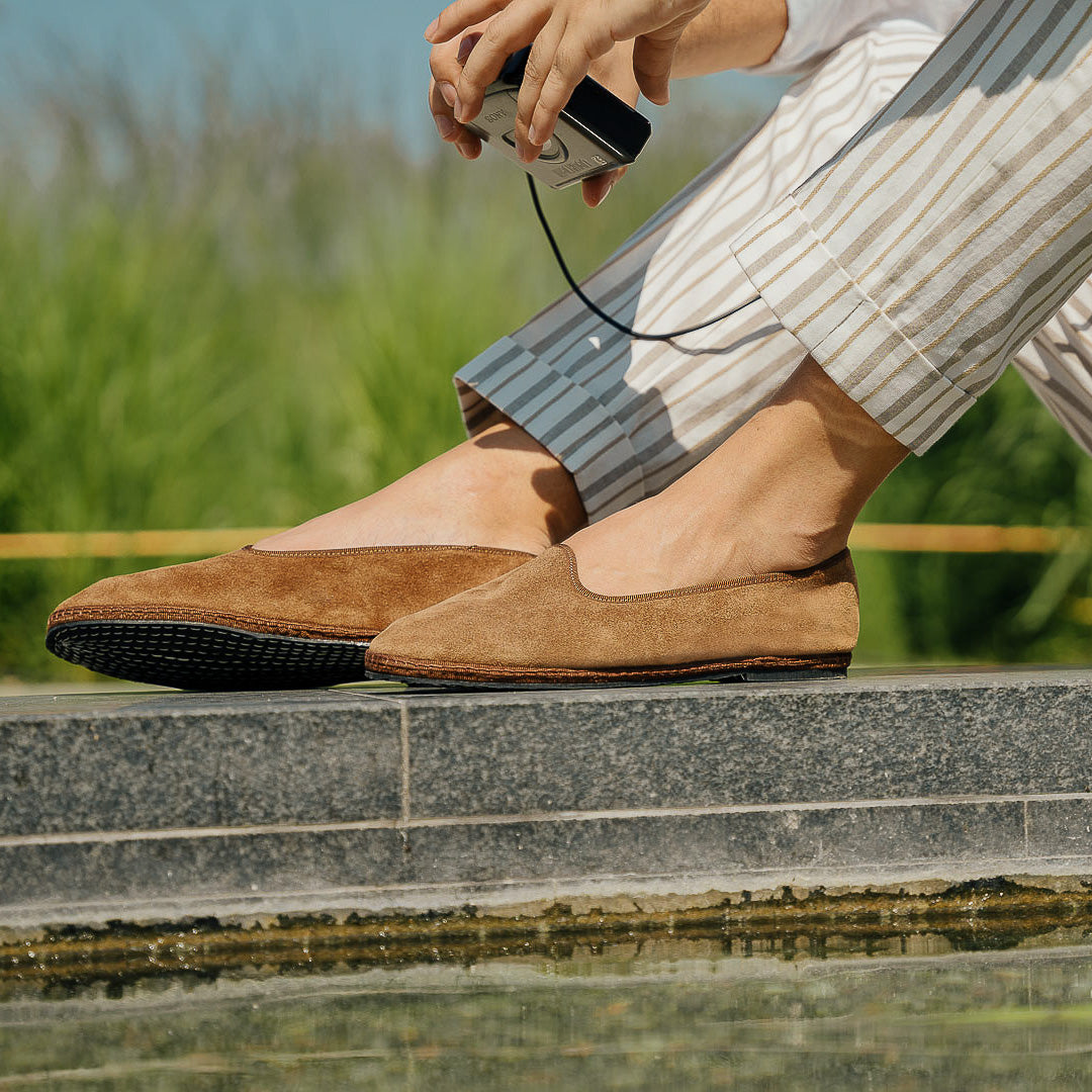 Men's handmade suede Furlane shoes | Velasca