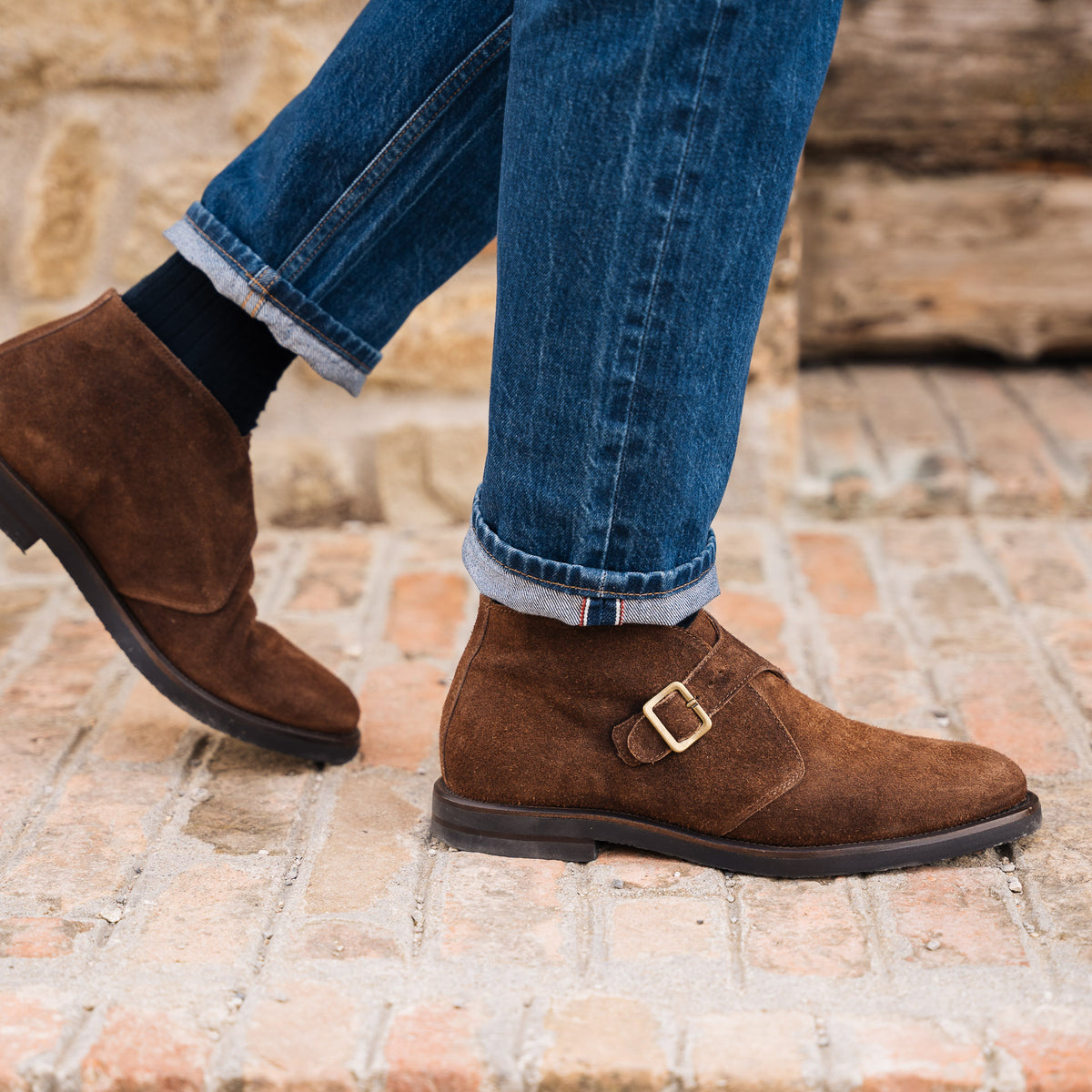 Velasca | Single-buckle men’s ankle boots, handMade in italy